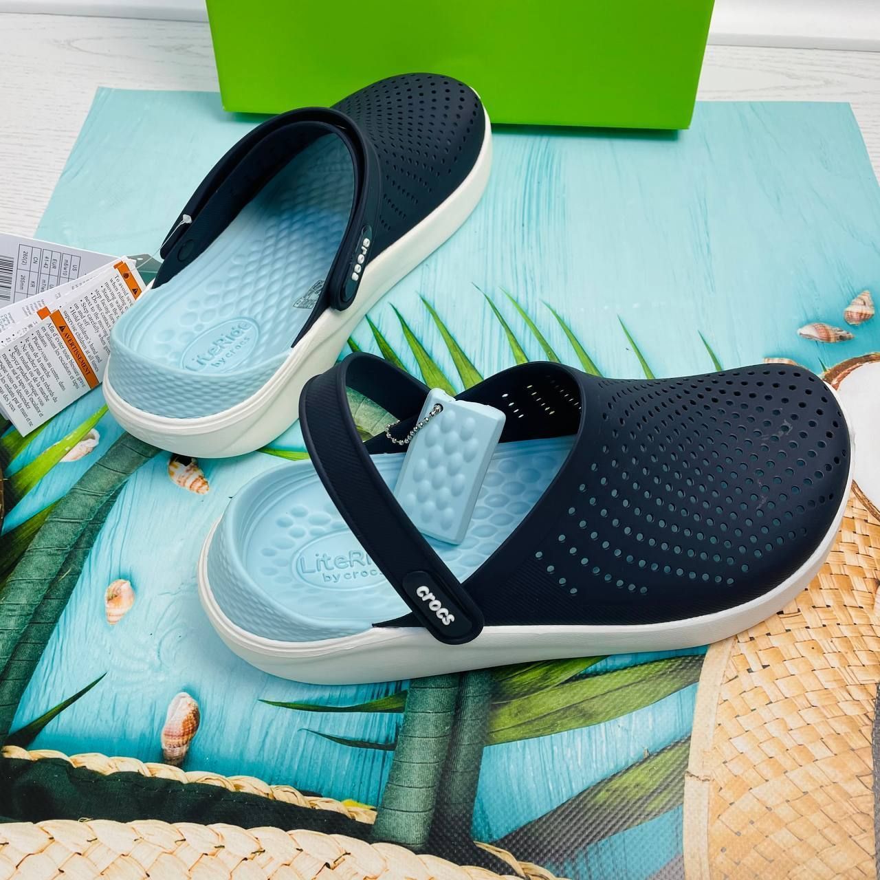 Купити Crocs Оригінал LiteRide™ Clog Navy / White Чоловічі Сині Білі ...
